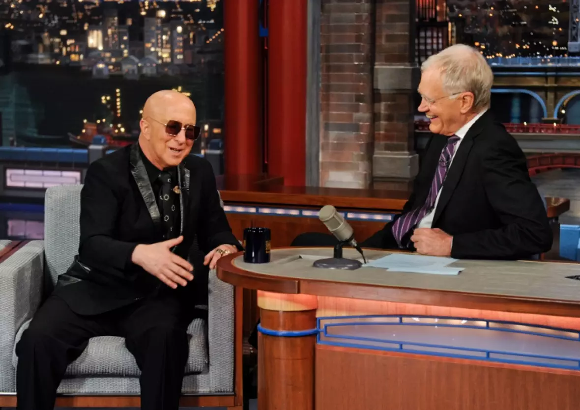 Paul Shaffer နှင့် David Letterman Getty ပုံများ