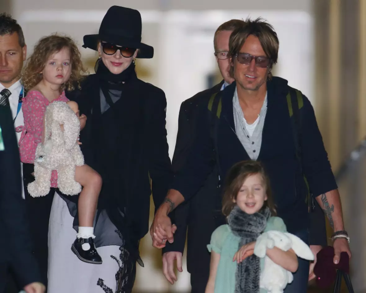 Keith Urban Nicole Kidman Family Getty Images