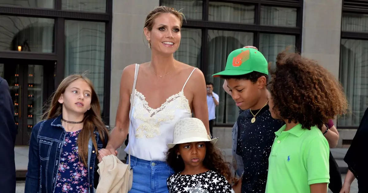 Heidi Klum Kids: Trefft de fréiere "Project Runway" Host seng 4 Kanner