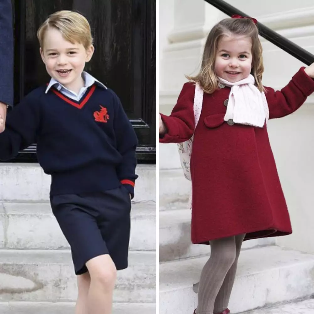 images prince george princess charlotte getty