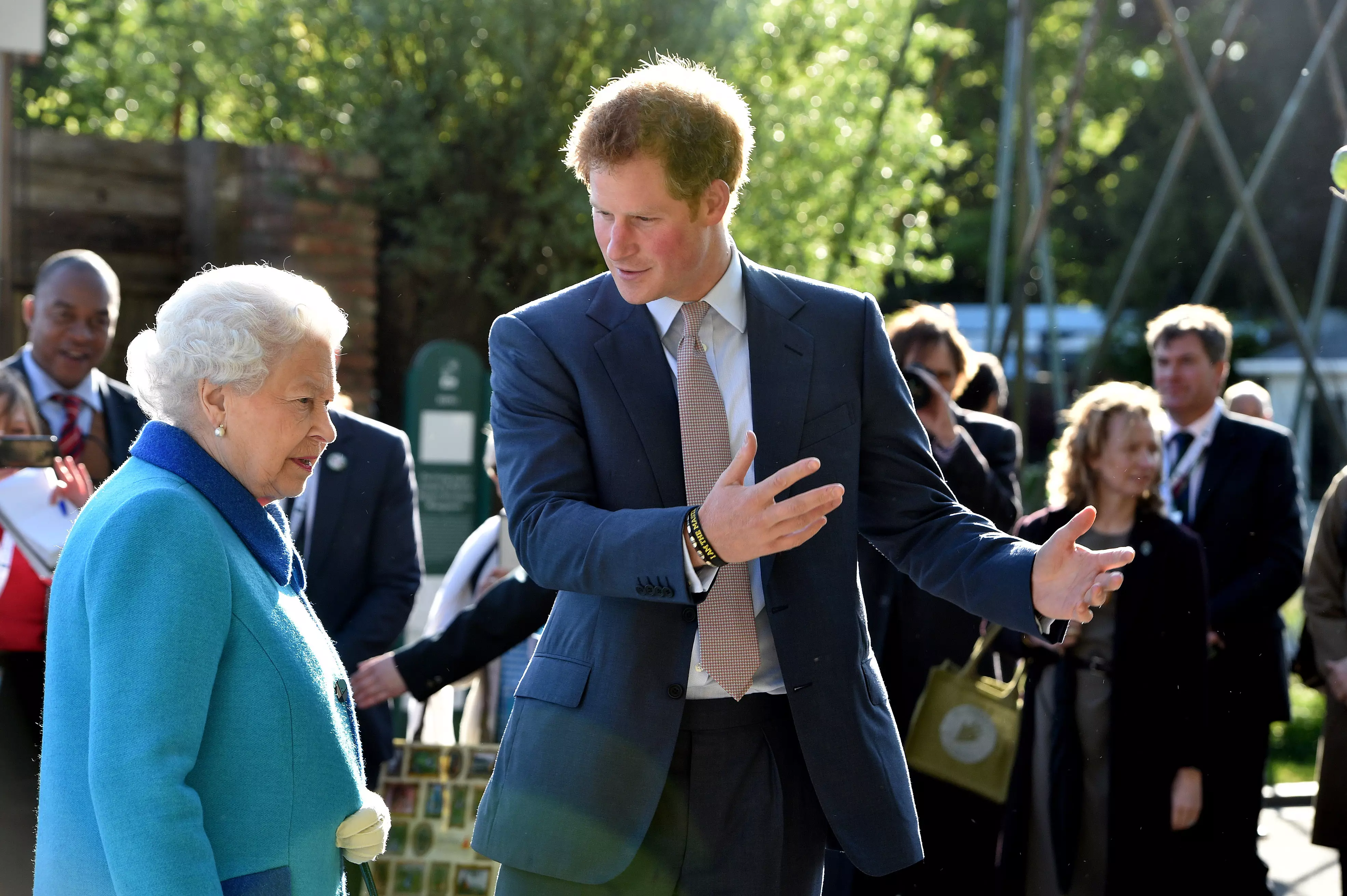 Printsy Harry sy Queen Elizabeth Getty Images