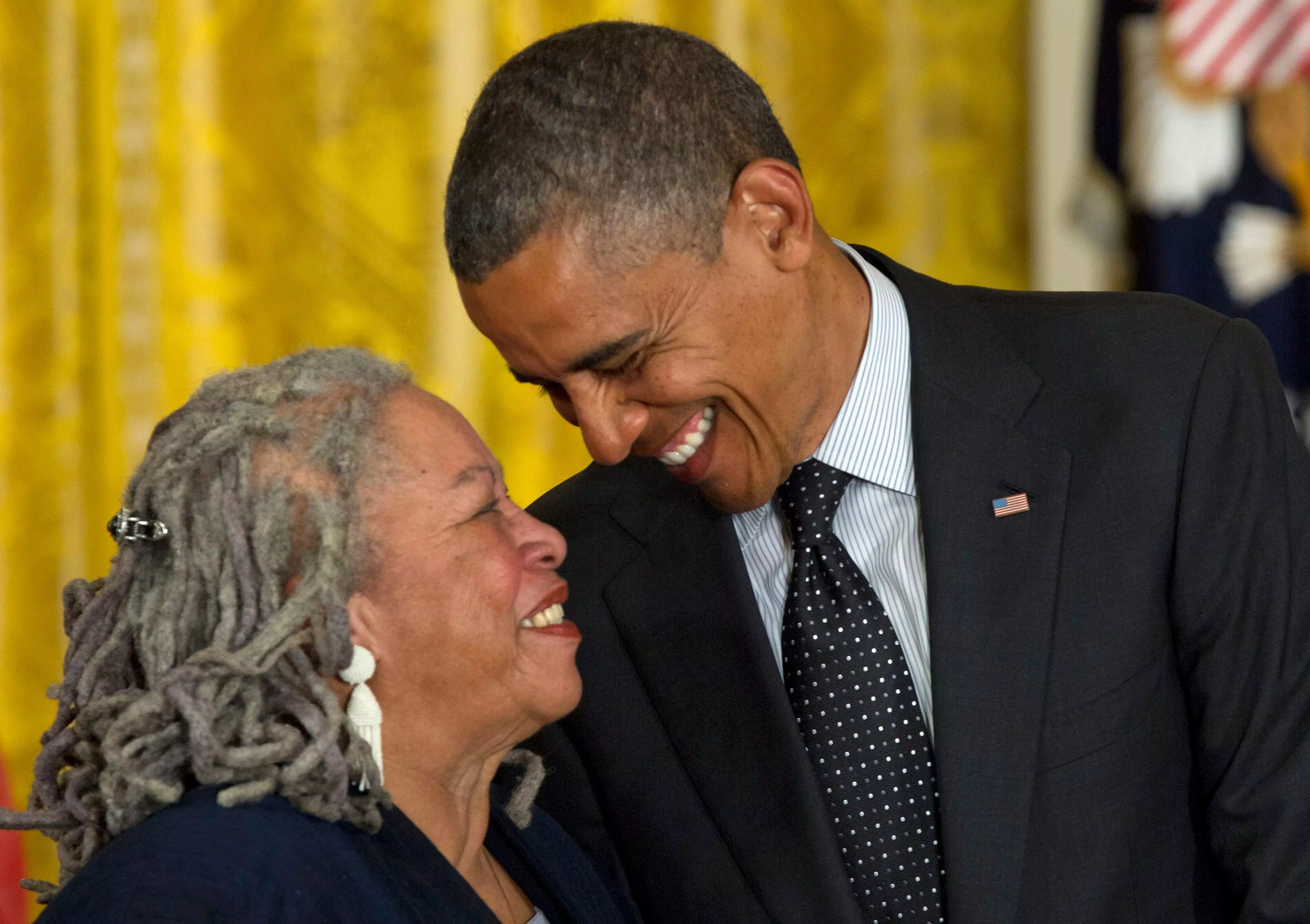 Toni Morrison og Barack Obama