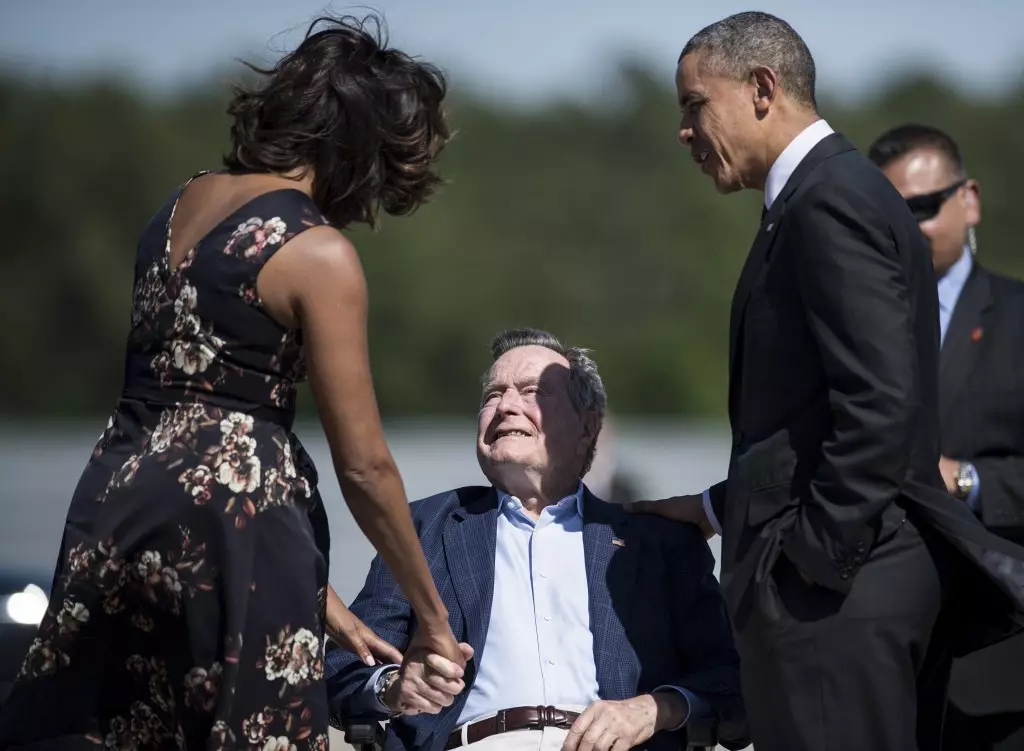 Michelle Obama, George i Barack