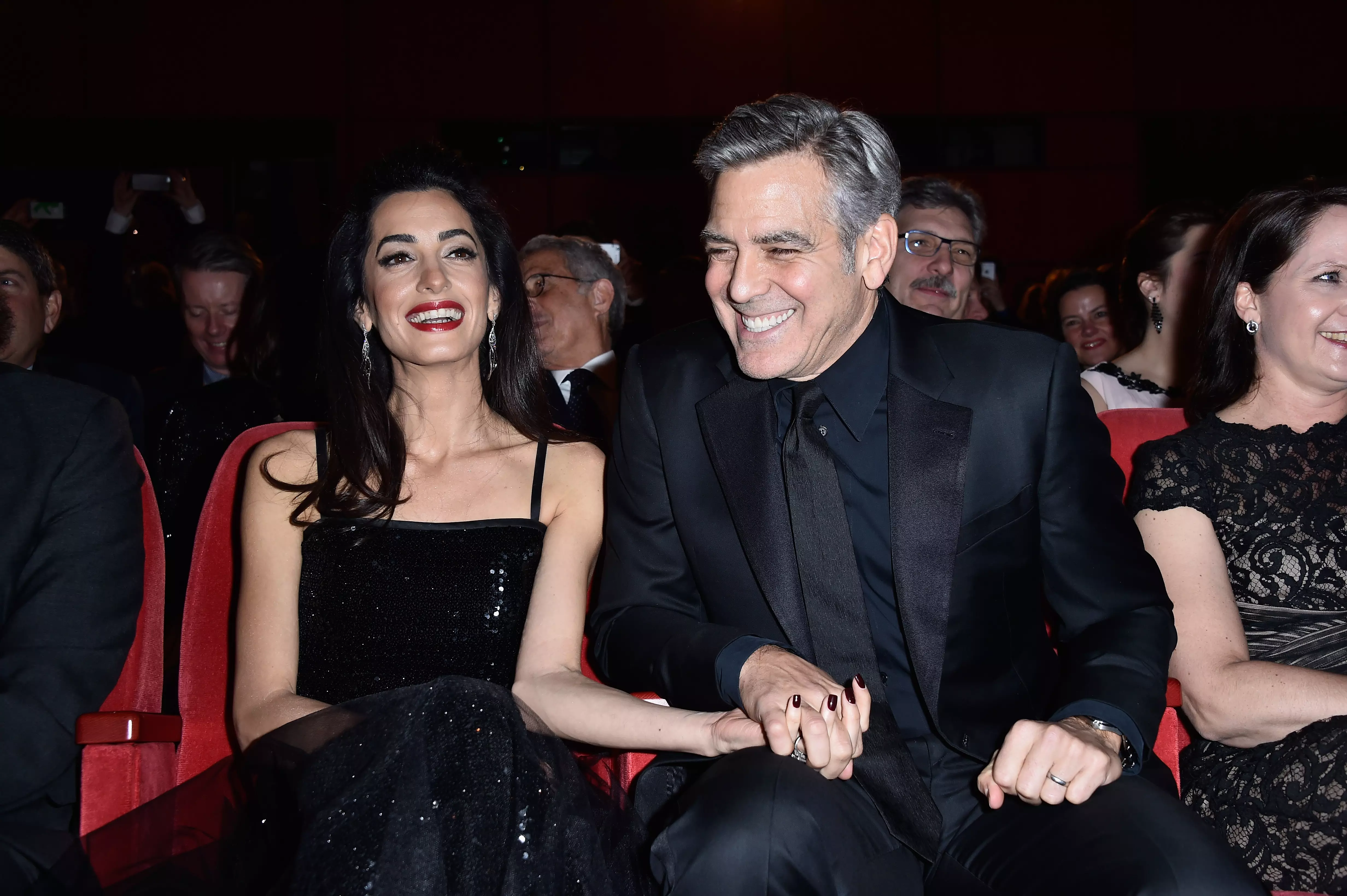 George'as Clooney Amal Clooney