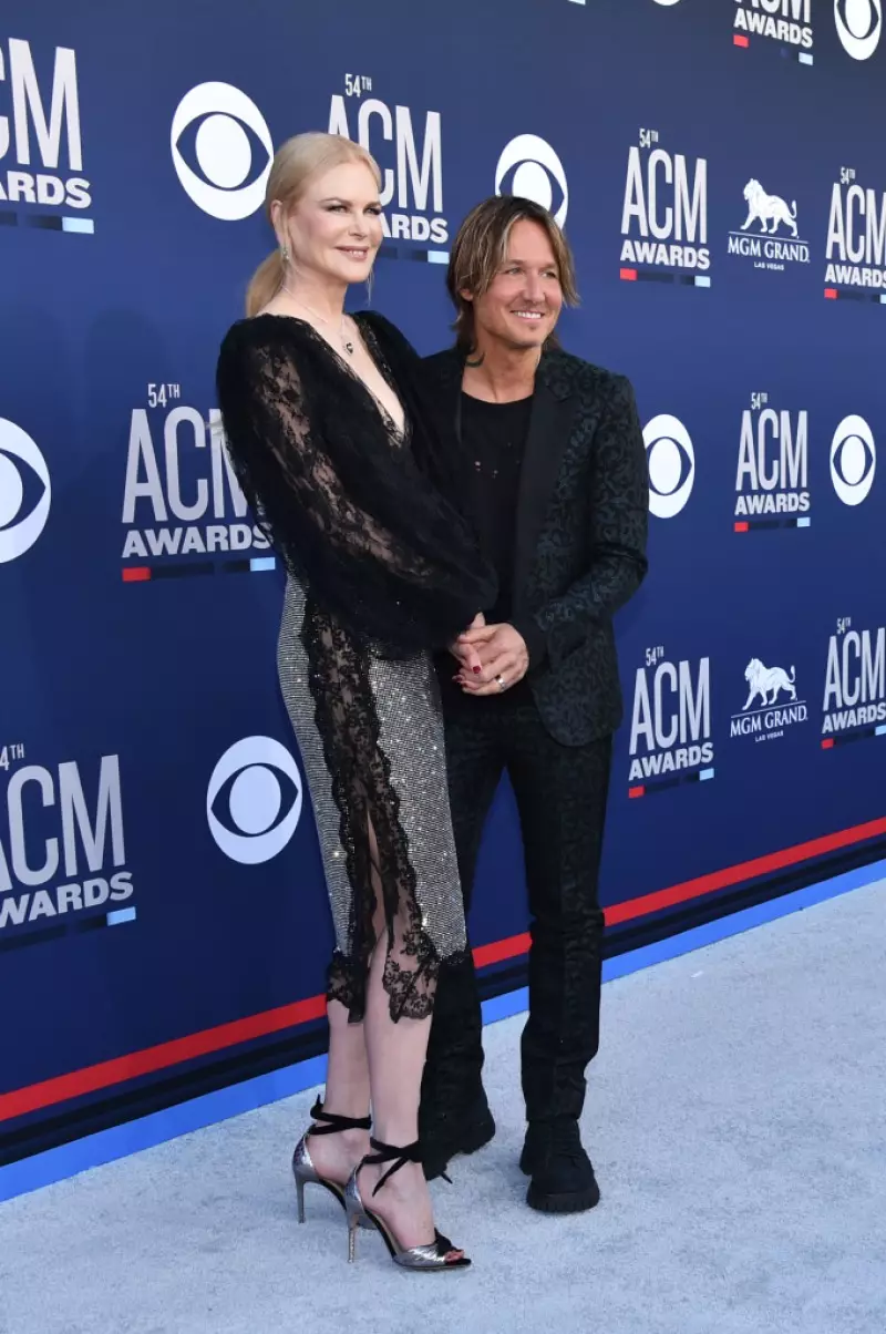 Nicole Kidman og Keith Urban deltager i 54th Academy Of Country Music Awards på MGM Grand Hotel