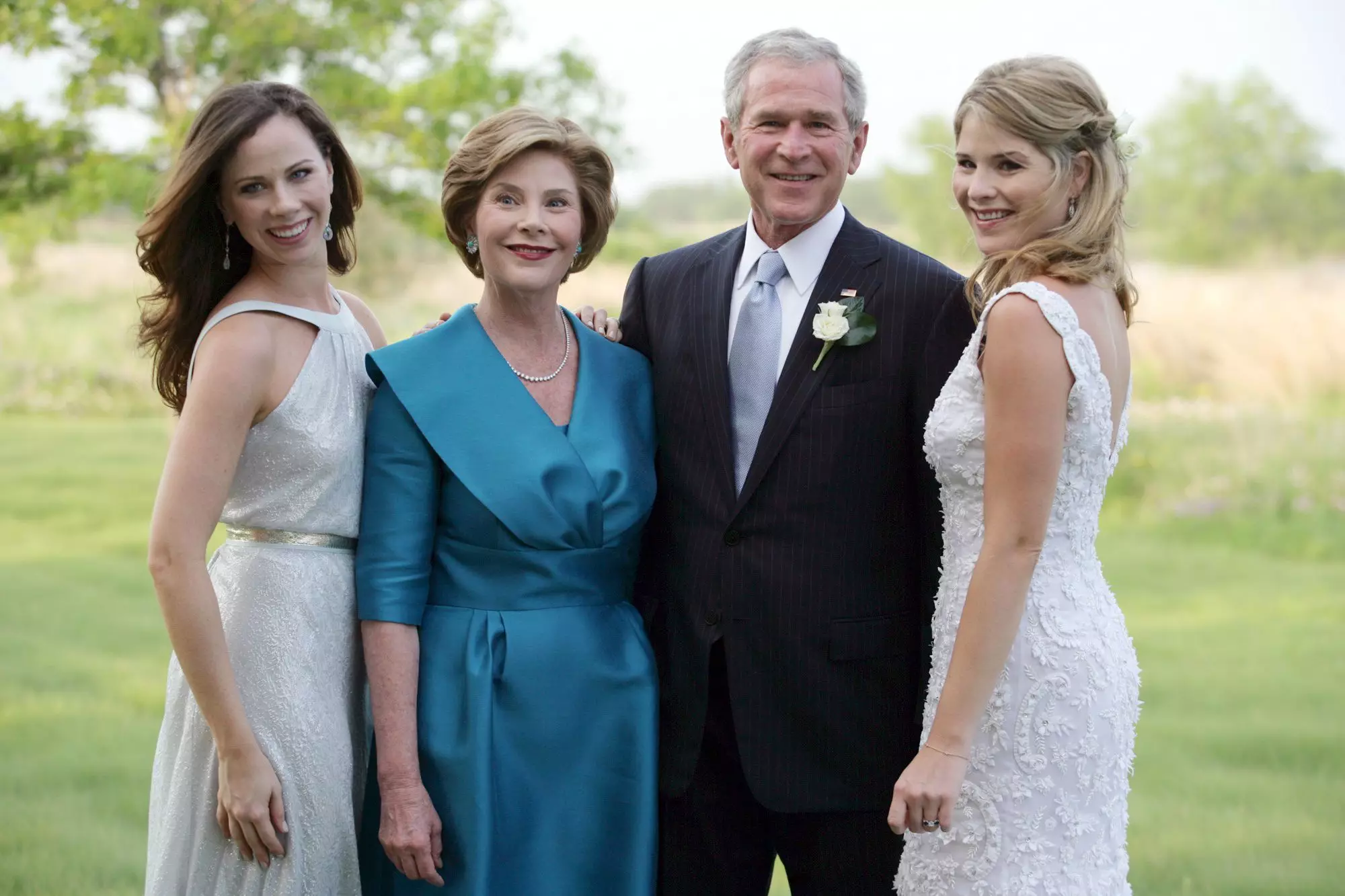 Jenna Bush (Duechter vum President George W. Bush) an Henry Hager bestueden op der Prairie Chapel Ranch bei Crawford, Texas, Amerika - 10. Mee 2008