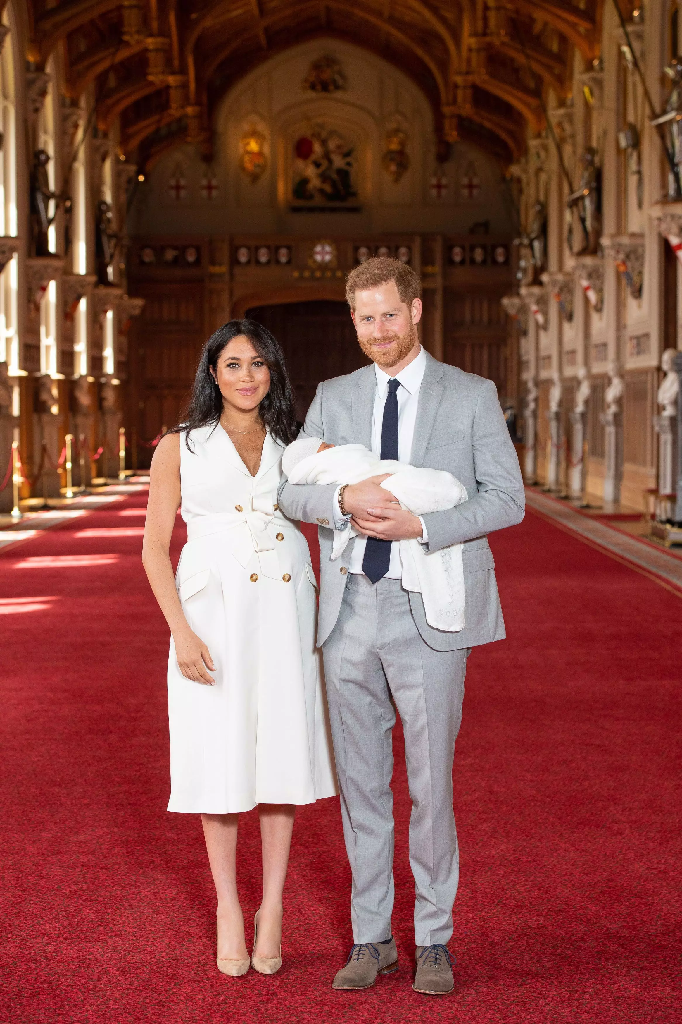 မင်းသား Harry နှင့် Sussex မှ Meghan Duchess တို့၏ ကလေးဓာတ်ပုံခေါ်ဆိုမှုအသစ်၊ Windsor Castle၊ UK - 08 May 2019