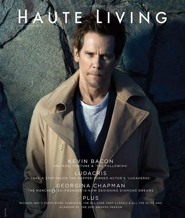 Kevin bacon 'haute living' ວາລະສານ