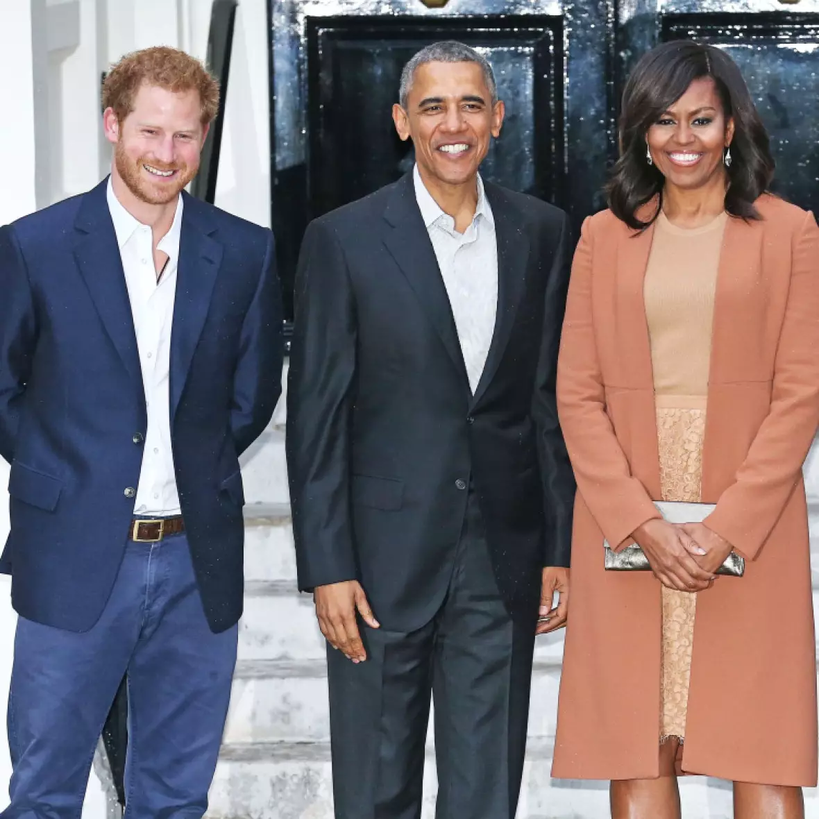 Wêneyên Prince Harry Barak Michelle Obama Getty