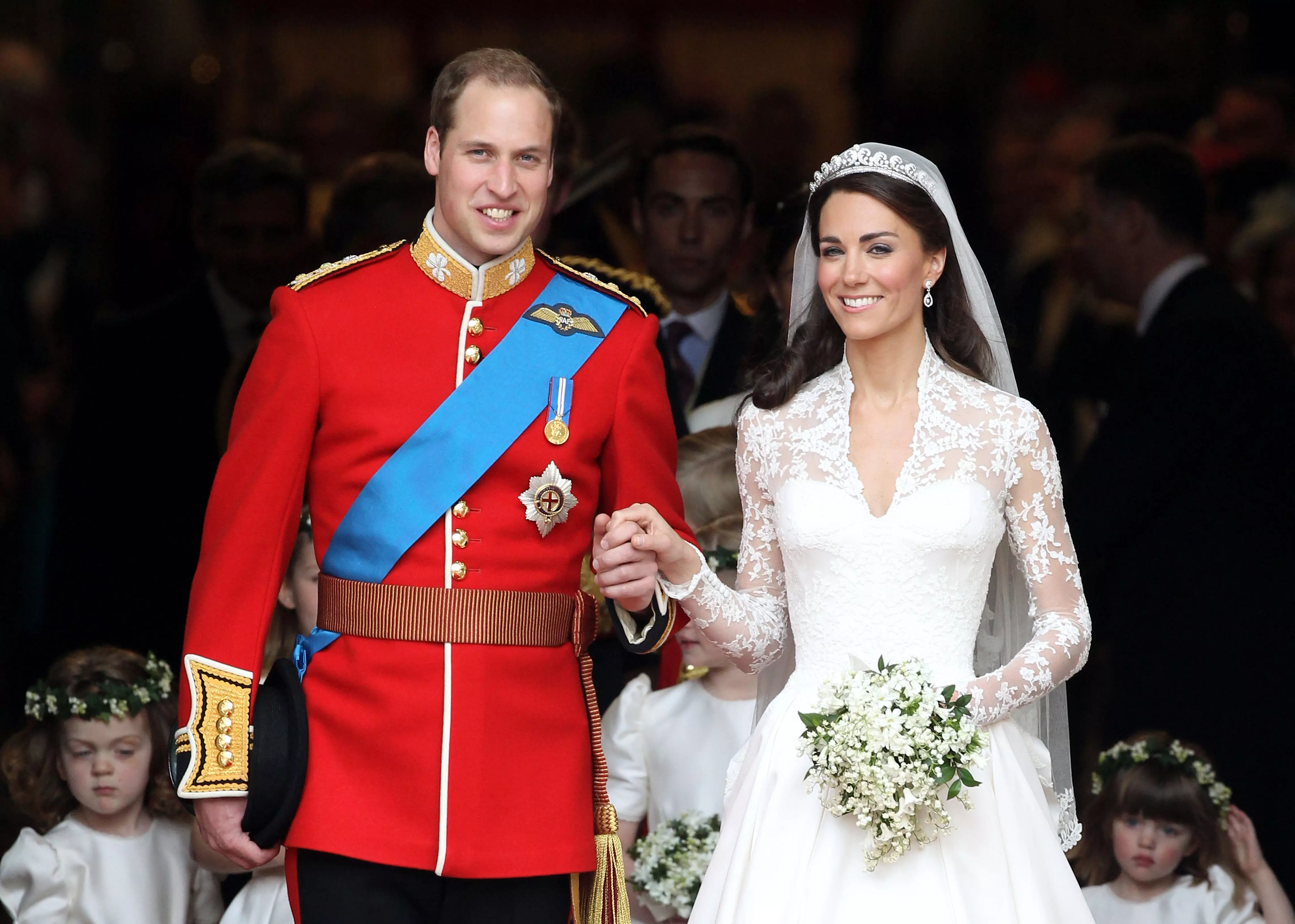 Prince William iyo Kate Middleton aroos - sawirada Getty