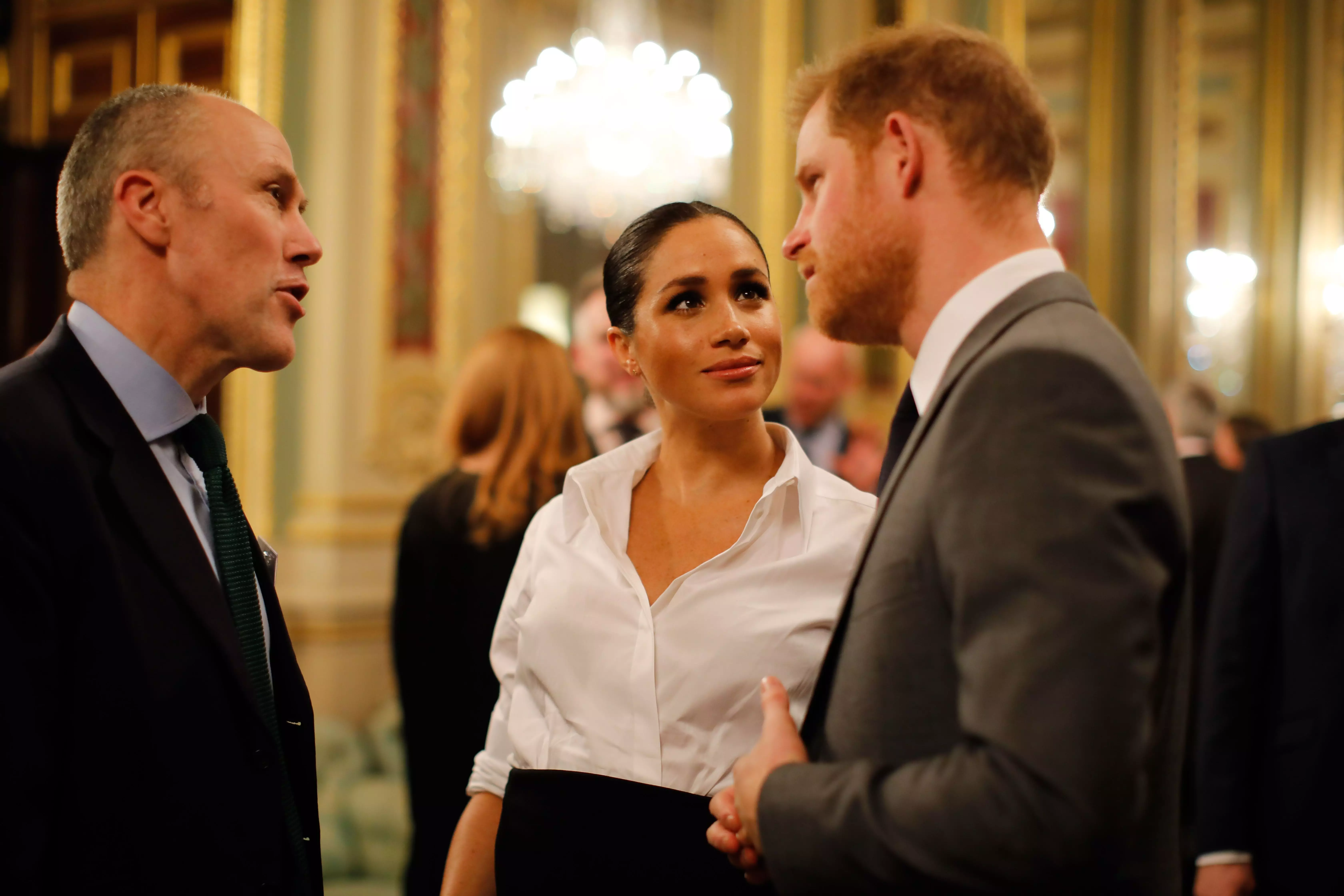 Harry Bretaprins og Meghan Markle mæta á Endeavour Fund verðlaunin í Drapers' Hall