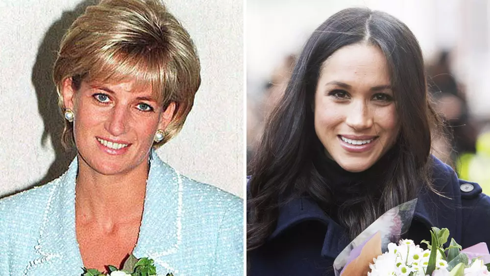 Meghan Markle Meniru Gaya Puteri Diana Dalam Pakaian Merah Dan Ungu