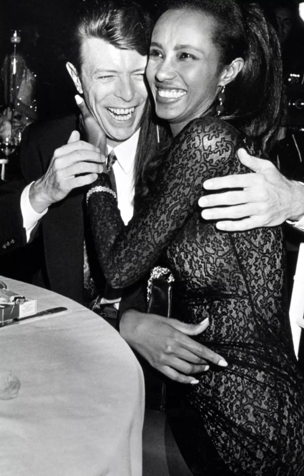 David Bowie & Iman Getty