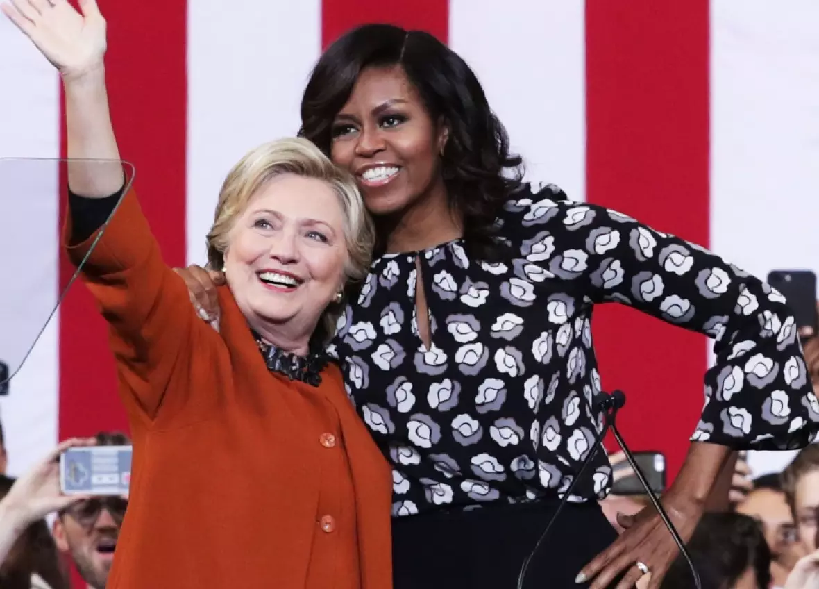 Hillary Clinton Michelle oba Getty images