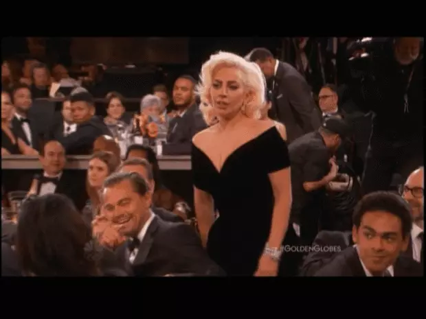 Leonardo Dikaprio un Lady Gaga