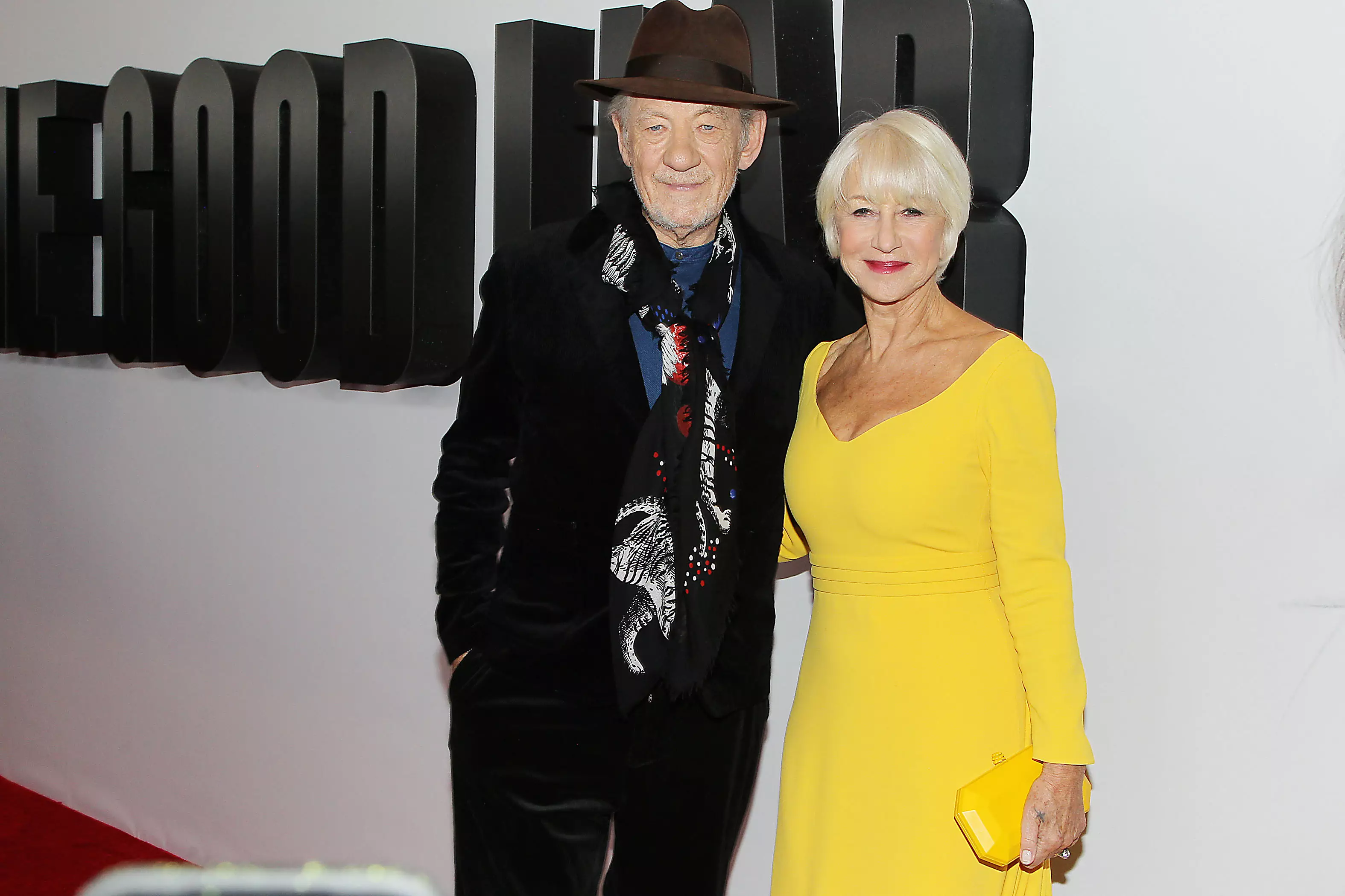 Ian McKellen en Helen Mirren by die NYC-première van 'The Good Liar'
