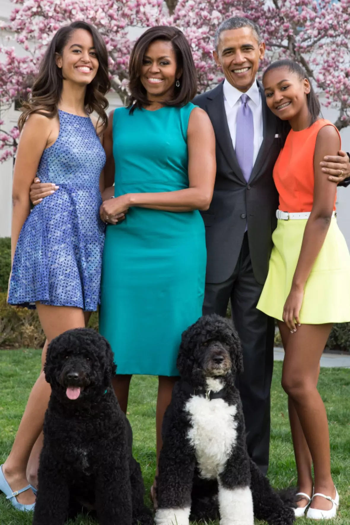 immagini di getty della famiglia obama