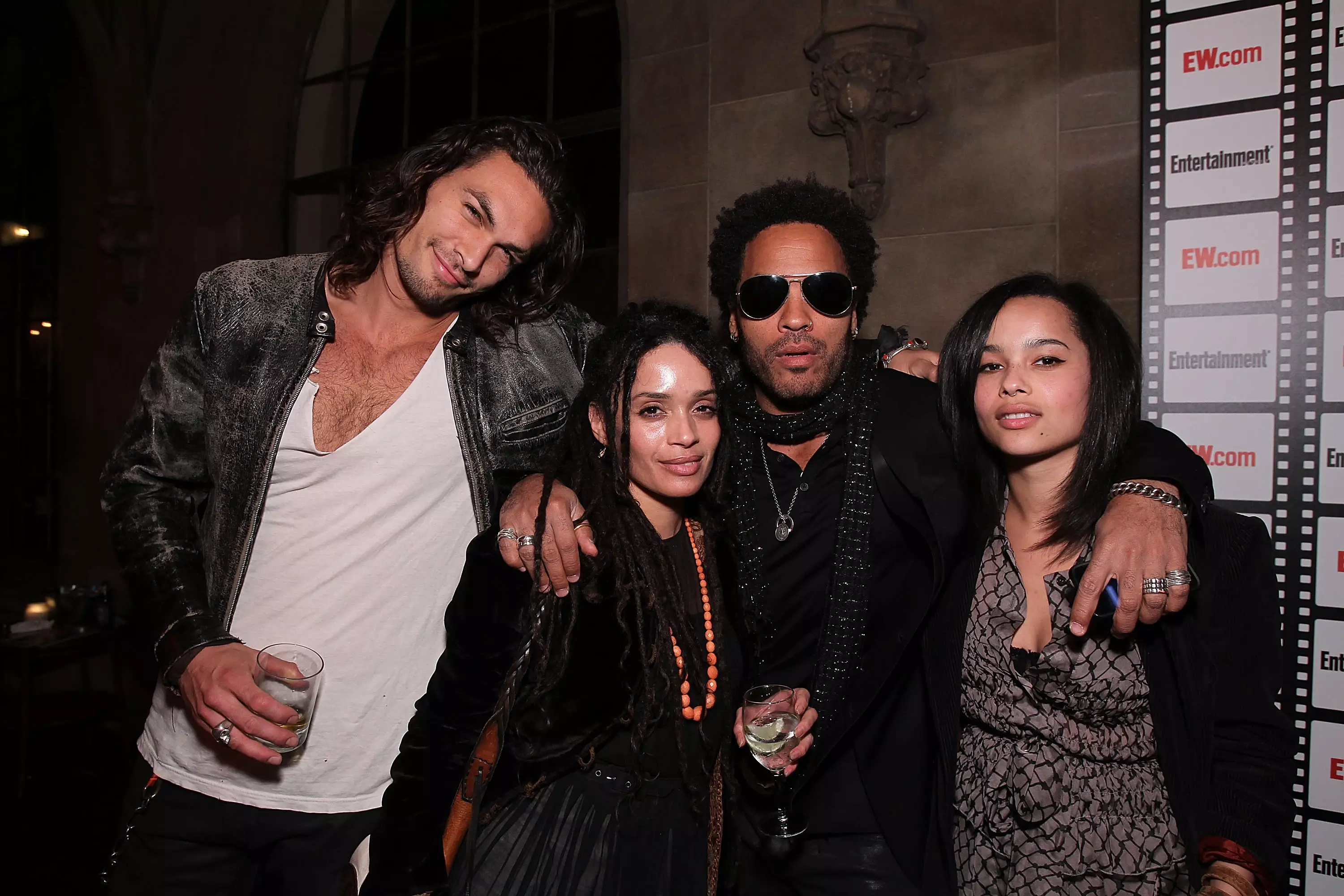 Jason Momoa Zoe Kravitz Lenny Kravitz Lisa Bonet