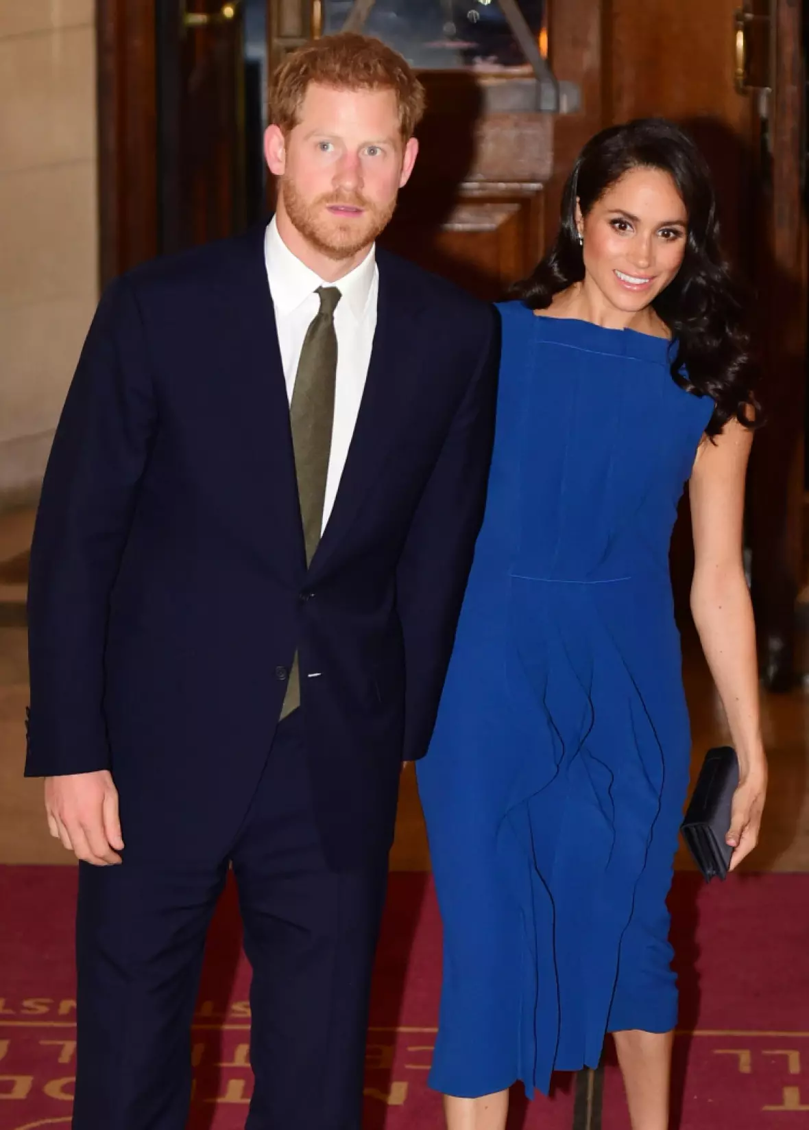 prince harry at meghan markle getty images