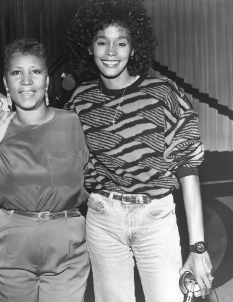 aretha franklin whitney houston getty izithombe