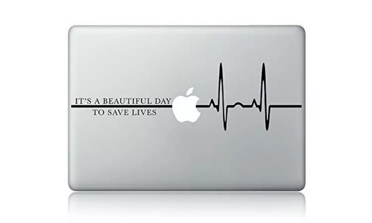 derek quote laptop sticker