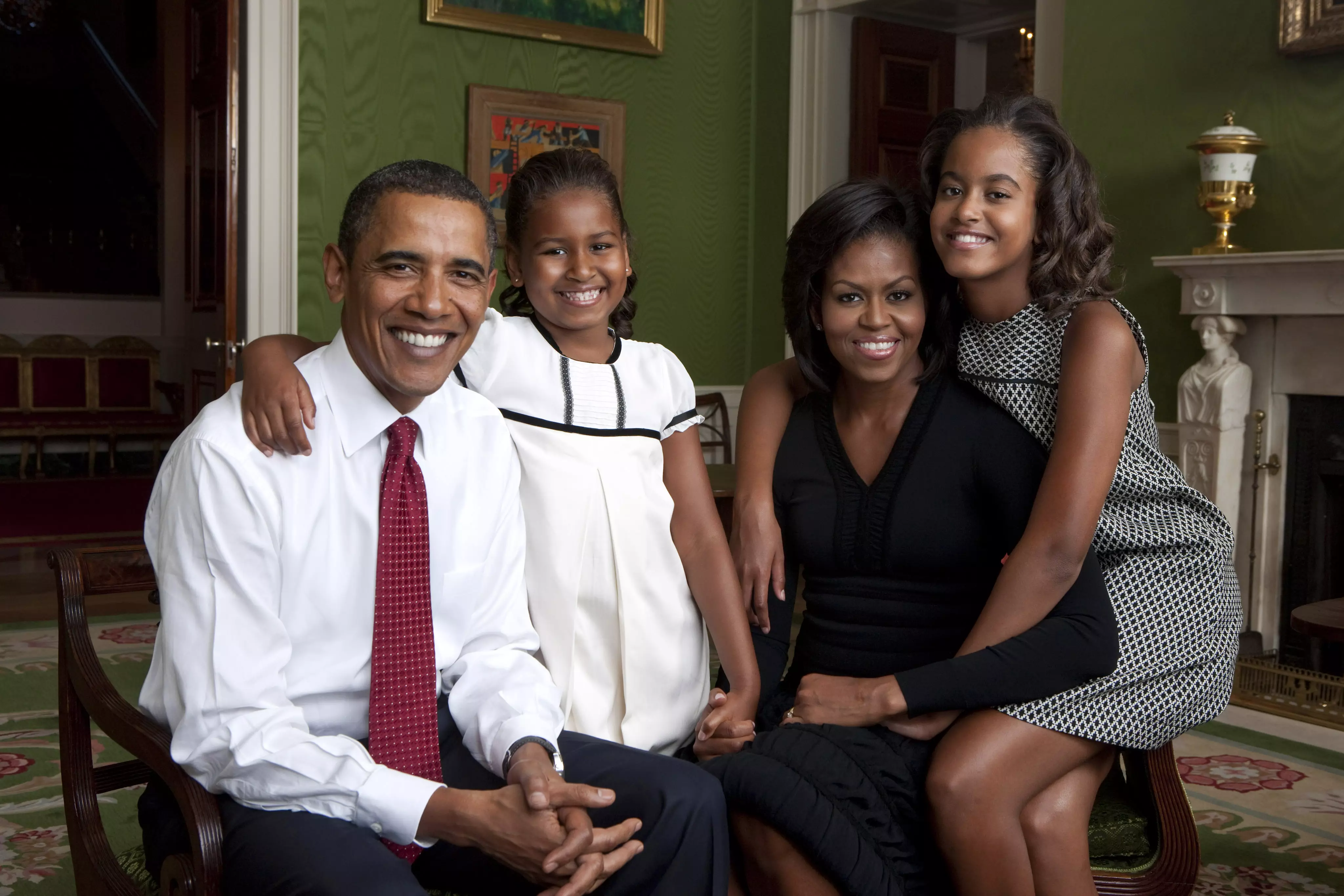 d'Obama Famill Getty Biller