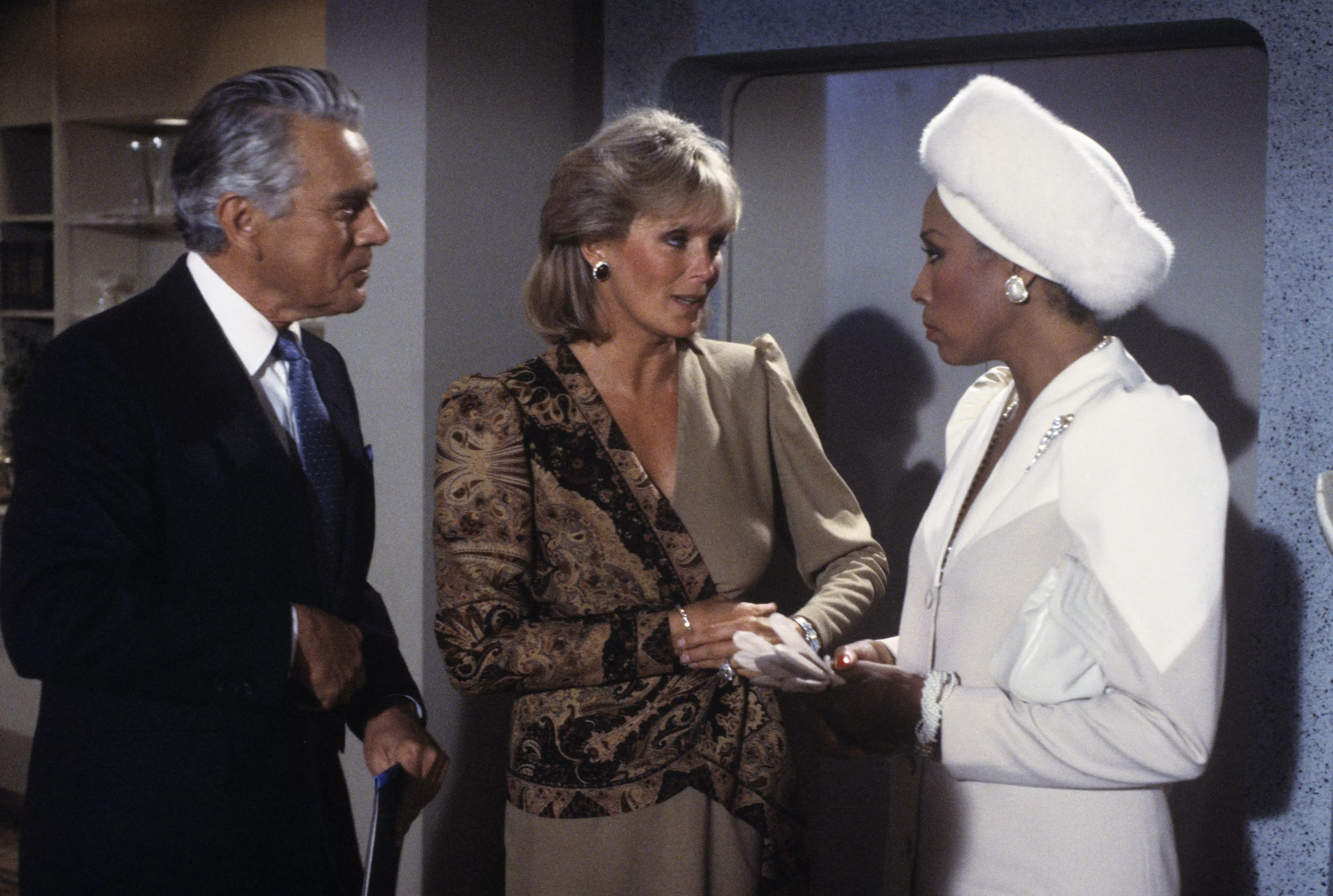 John Forsythe, Linda Evans, Diahann Carroll, Getty Images