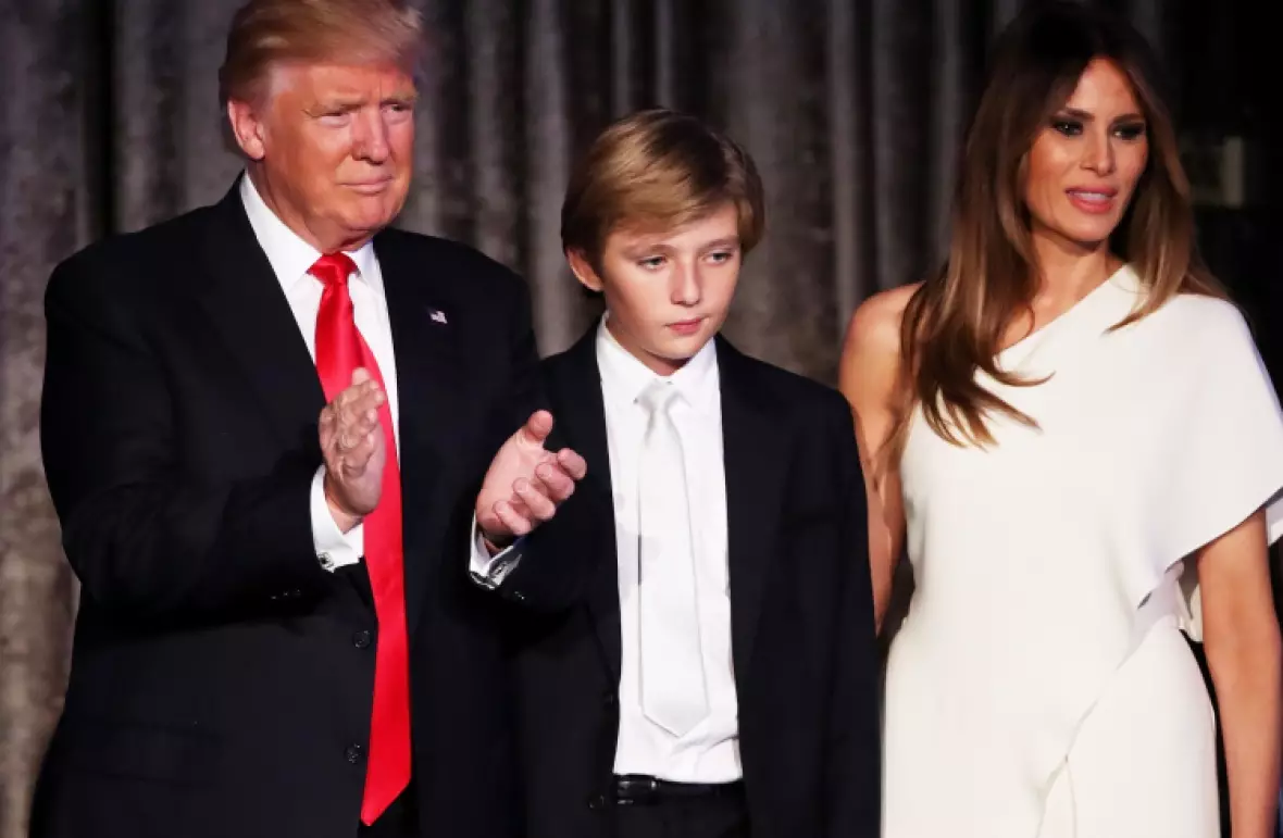 zithunzi za barron trump getty