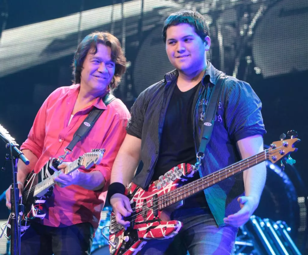 Eddie og Wolfgang Van Halen