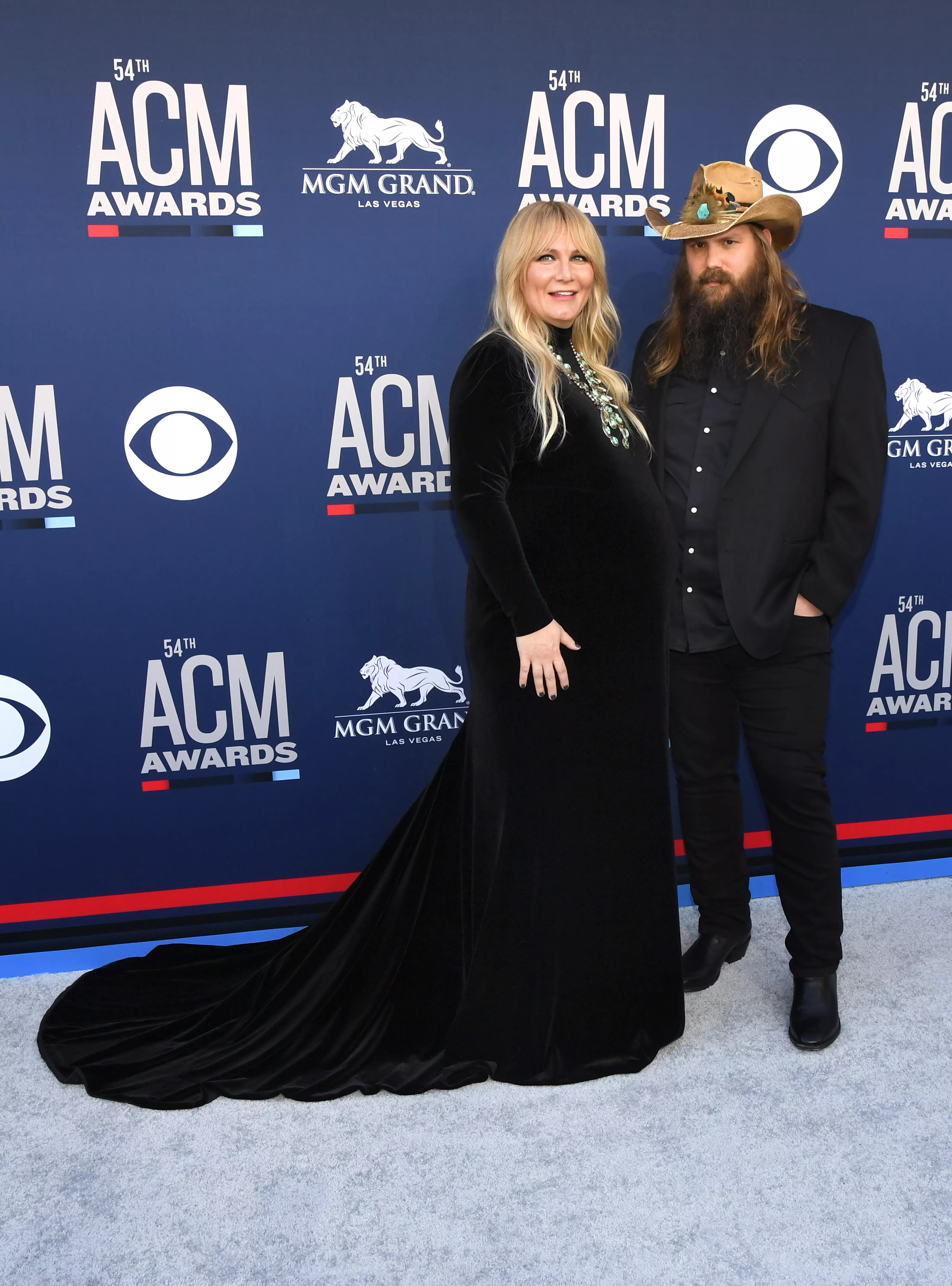 Morgane Stapleton dan Chris Stapleton menghadiri Academy Of Country Music Awards ke-54 di MGM Grand Hotel