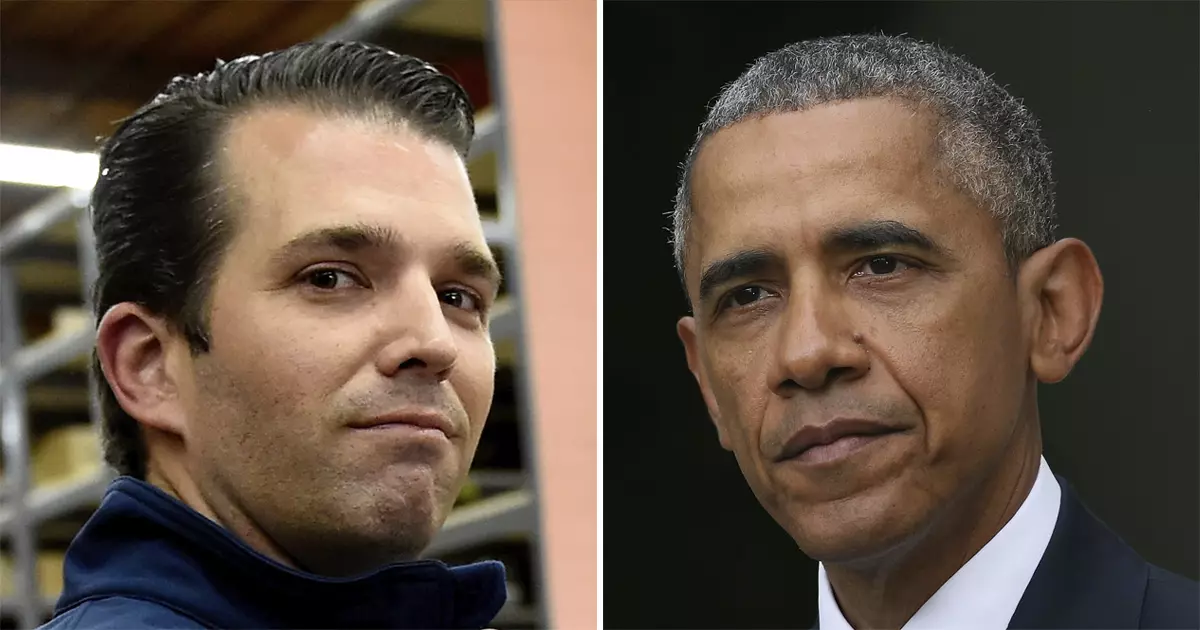 Donald Trump Jr. Na'o le ula ia Barack Obama ma se Kuki Kuki