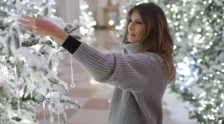 Kristnaskaj Ornamadoj de Blanka Domo 2017: Vidu la Vidon de Melania Trump!