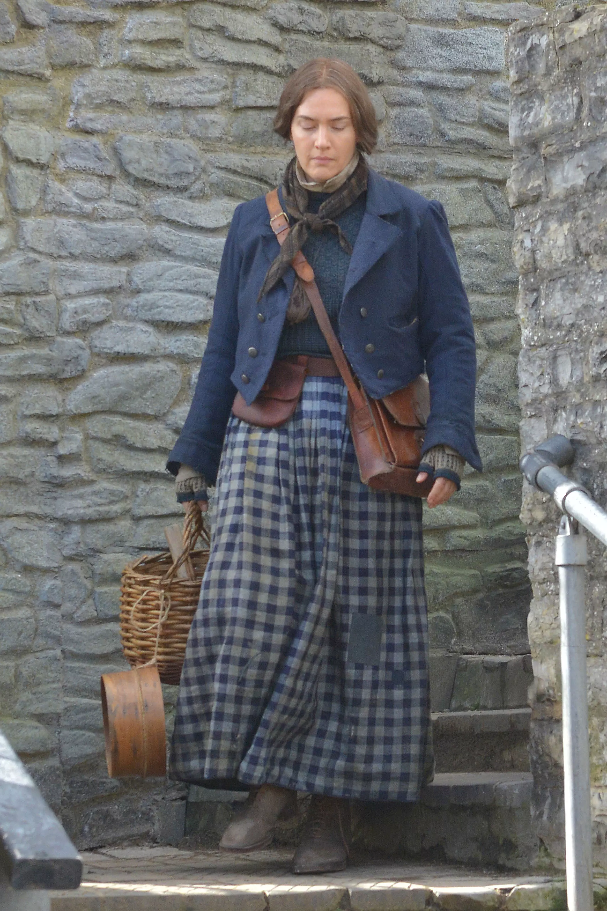 Kate Winslet Filming Ammonite