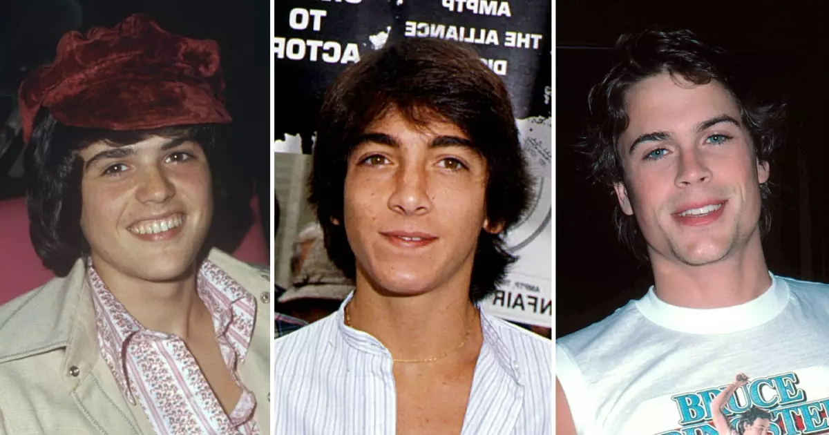 Teen Heartthrobs doe en no: Donny Osmond, Scott Baio en mear