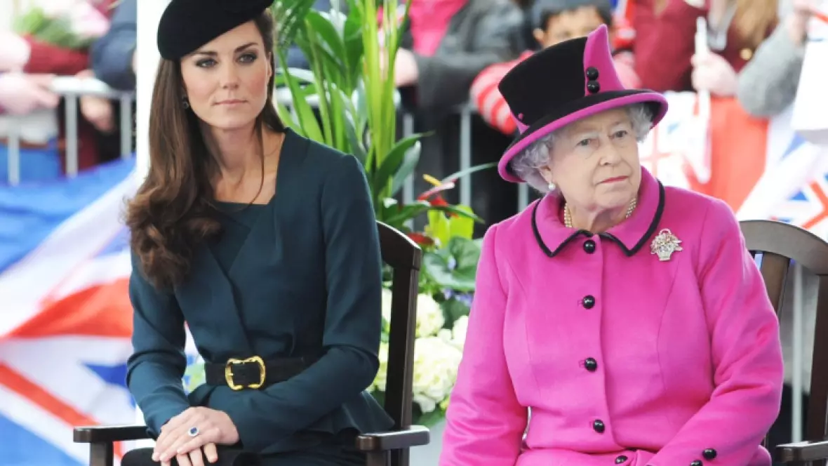 imazhe të mbretëreshës Elizabeth Kate Middleton Getty