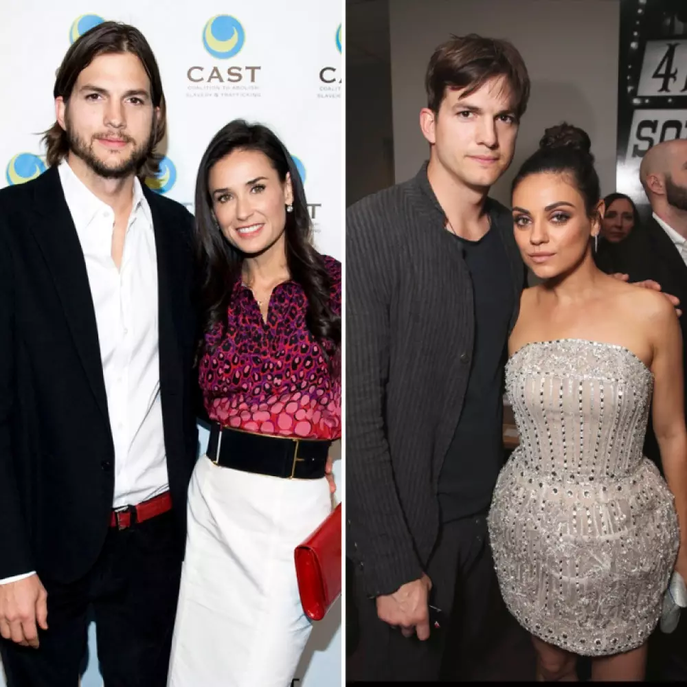 Ashton Kutcher Demi Moore Mila Kunis Getty Images