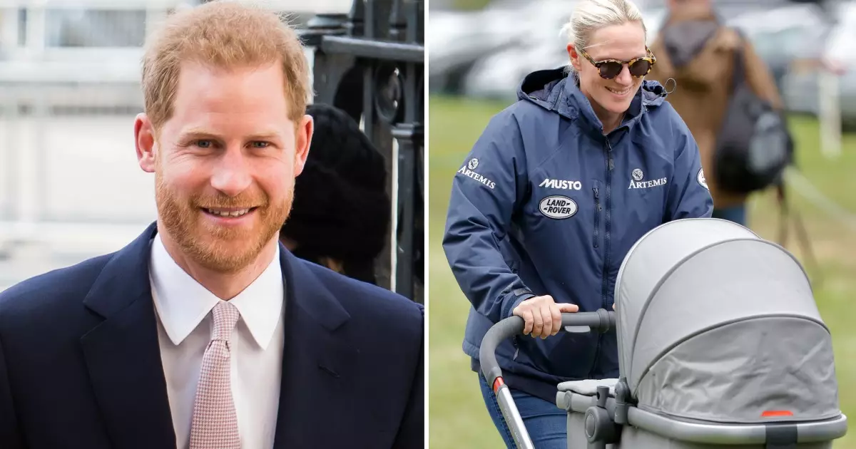 O príncipe Harry nomeou padriño da filla da prima Zara Tindall, Lena