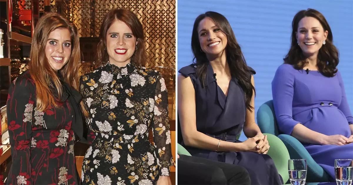 Prinsessan Beatrice och prinsessan Eugenie kan inte bära tiaror som Meghan Markle och Kate Middleton