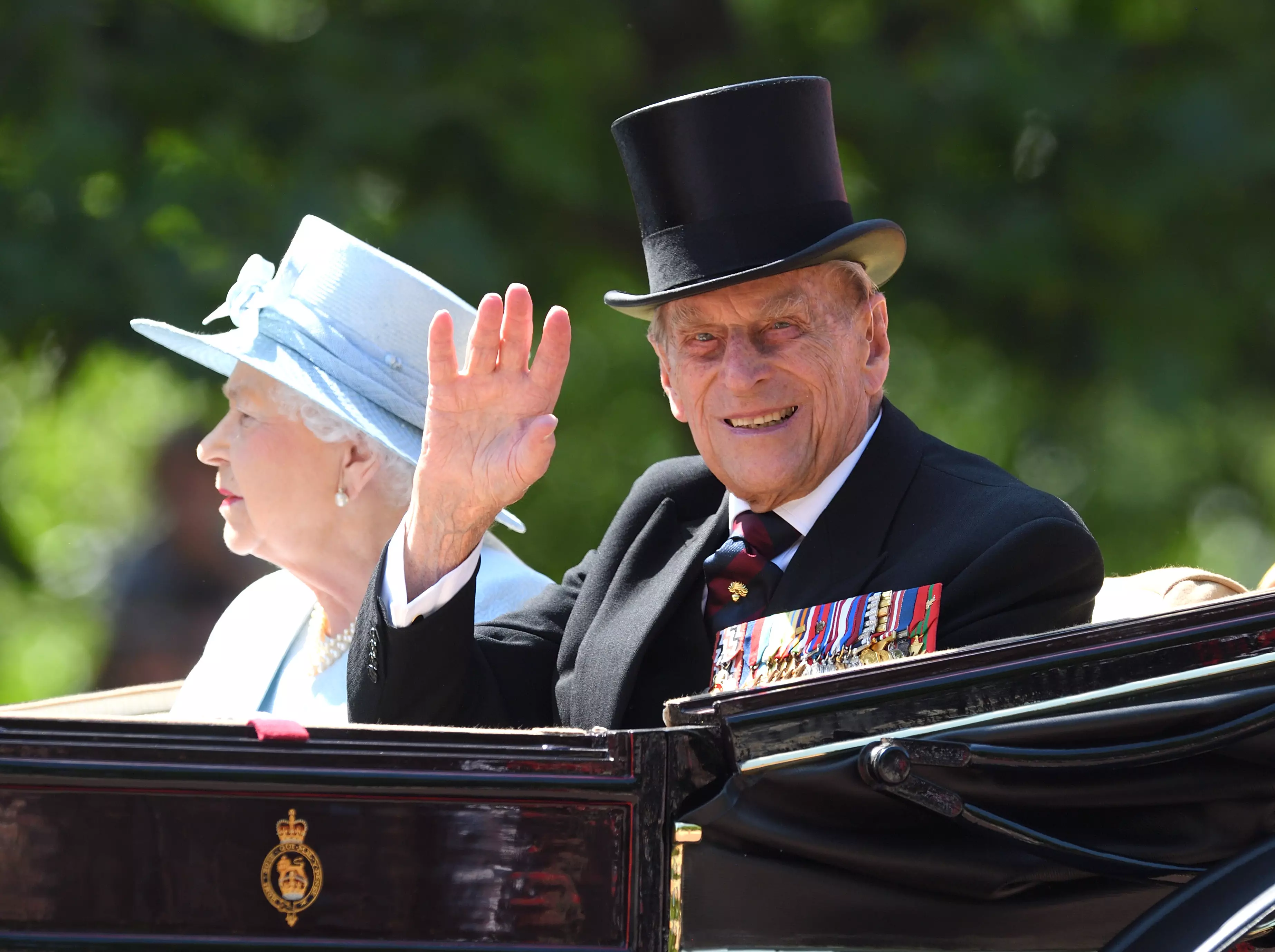 prins philip trooping fan 'e kleur