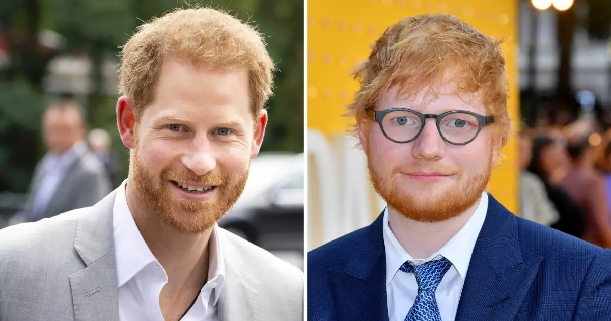 Il principe Harry e Ed Sheeran si legano sui loro capelli rossi: video