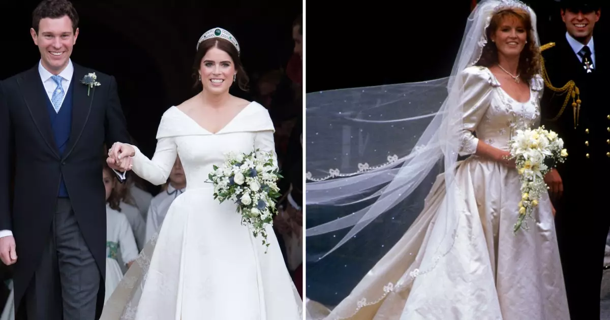 Sarah Ferguson na Princess Eugenie Royal Weddings atụnyere: Ha abụọ mara mma!