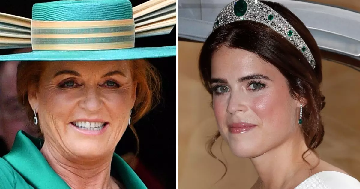 Sarah Ferguson kpugheere 'oge mpako' na agbamakwụkwọ nke Princess Eugenie