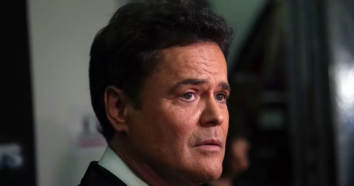 U-Donny Osmond Uhlinzwe Ehlombe Ngemva Kwengozi Yokudansa