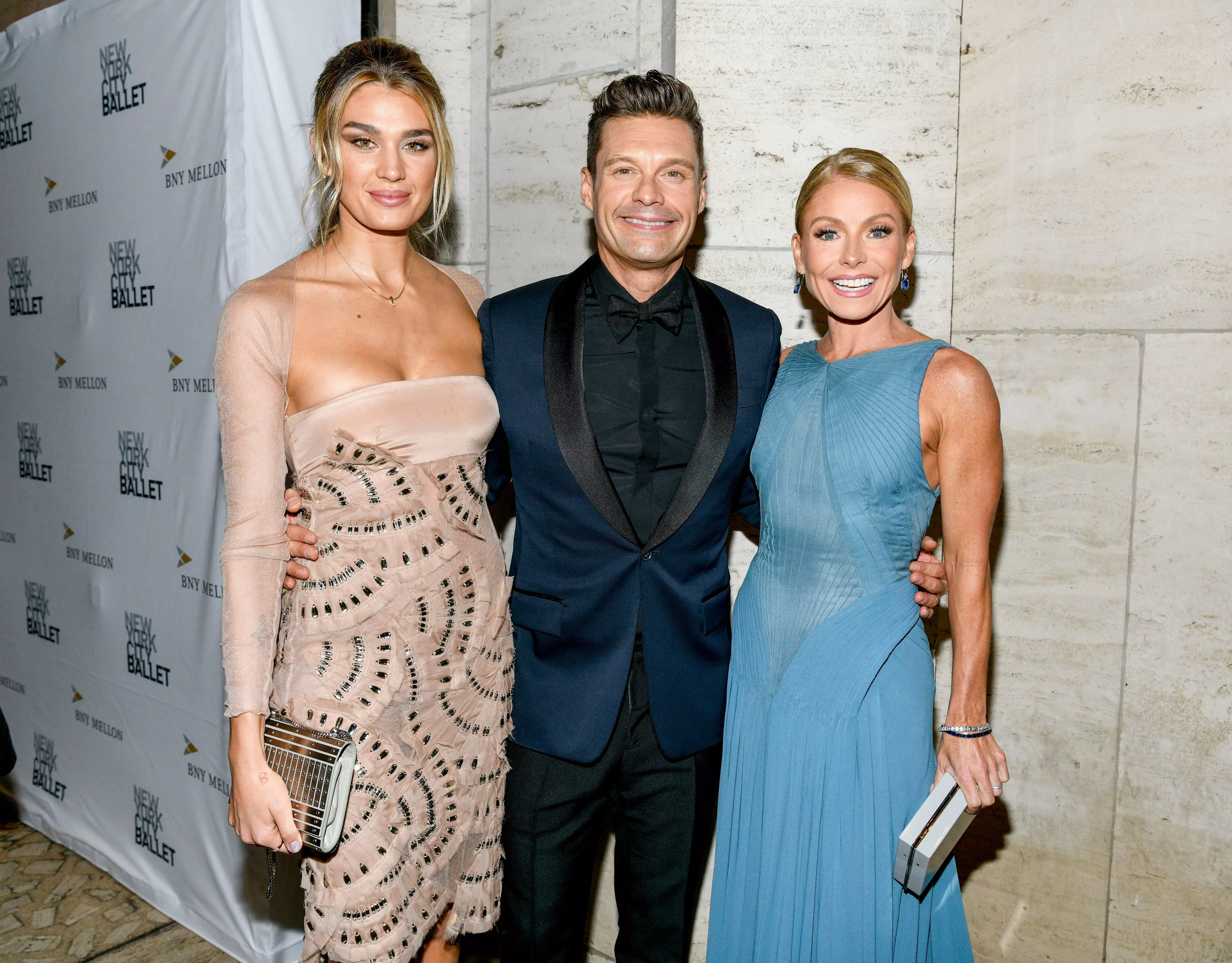 Kelly Ripa, Ryan Seacrest na Shayna Taylor