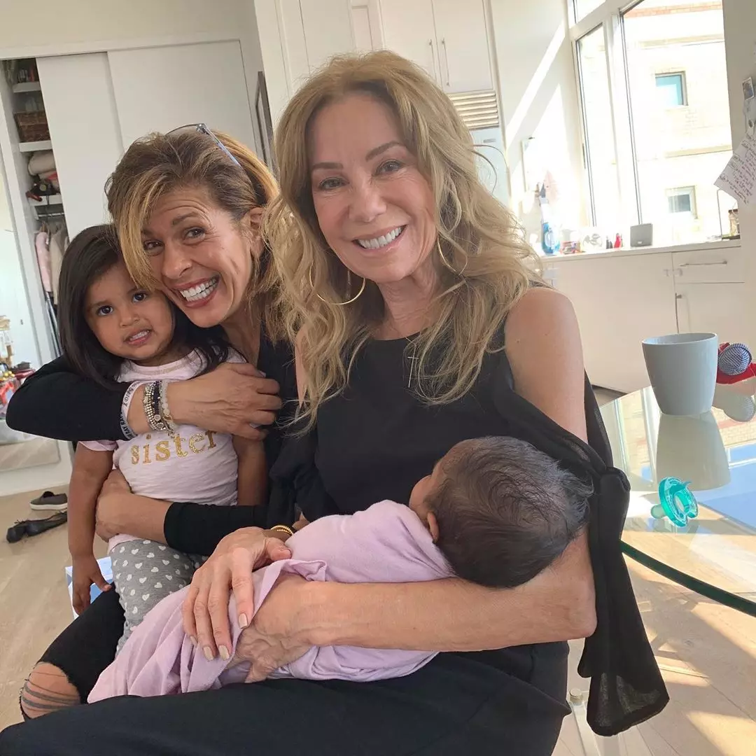 Hoda Kotb with kids and Kathie Lee Gifford