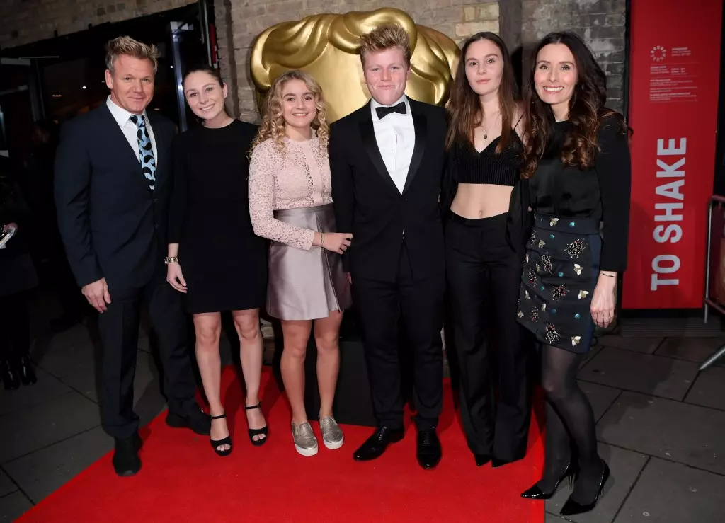 Gordon Ramsay, Holly Anna Ramsay, Matilda Ramsay, Jack Scott Ramsay, Megan Jane Ramsay i Tana Ramsay prisustvuju dodjeli dječjih nagrada BAFTA u The Roundhouse