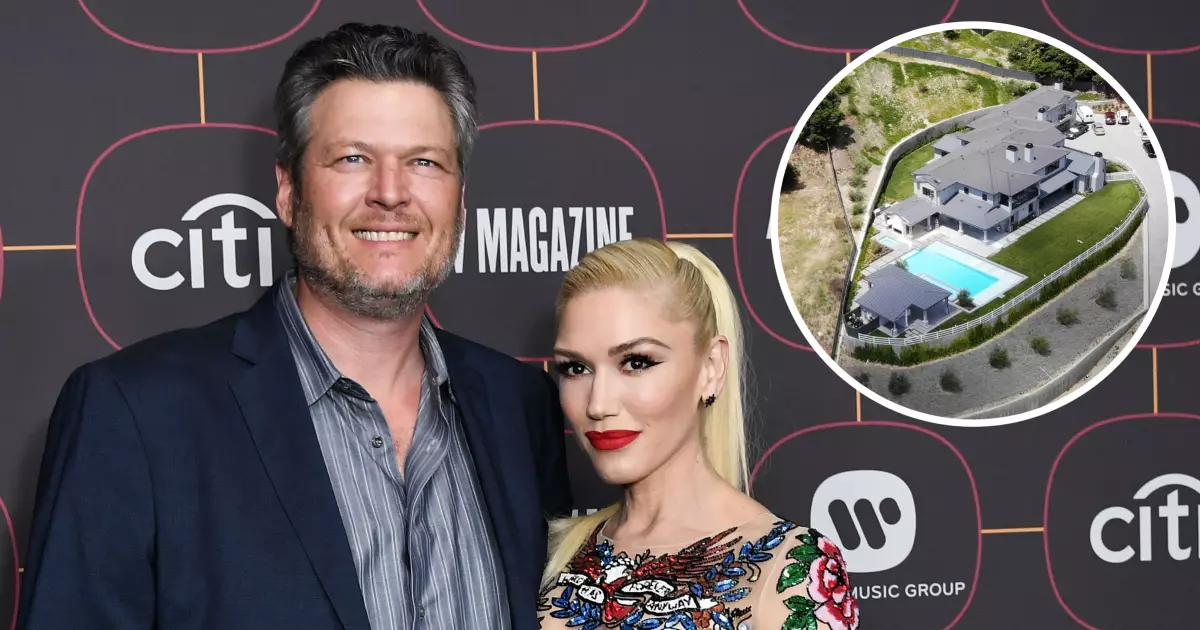 Ebee ka Gwen Stefani na Blake Shelton bi? Foto nke Ụlọ L.A