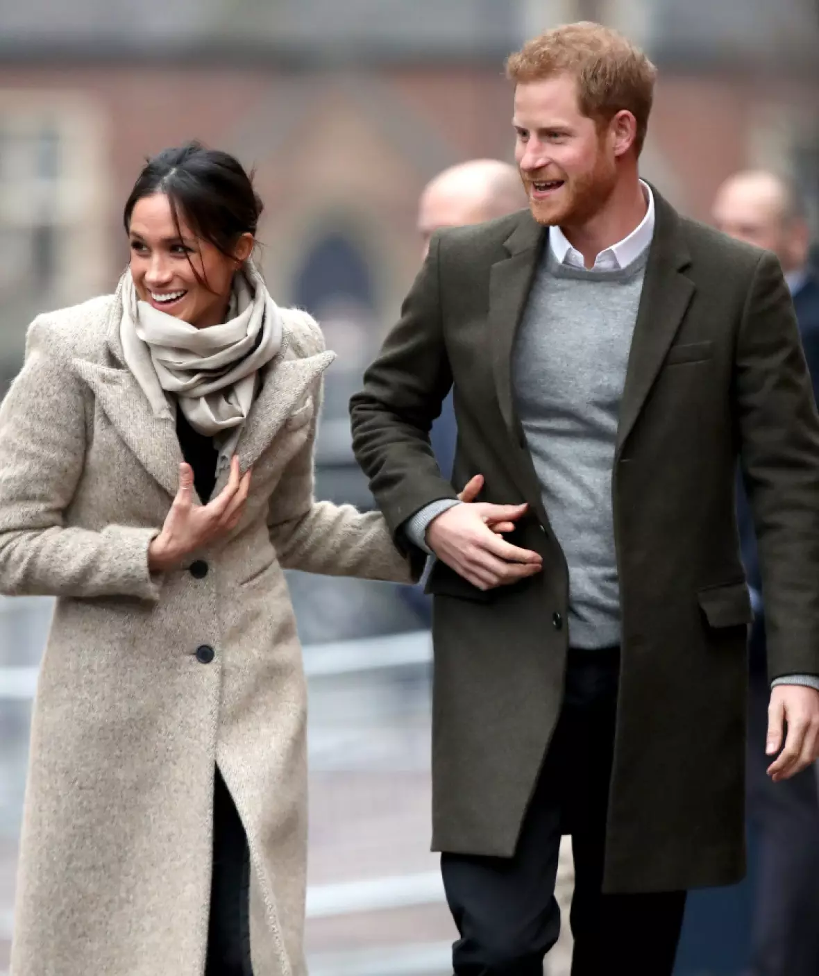 príncipe harry e meghan markle sorrindo imagens getty