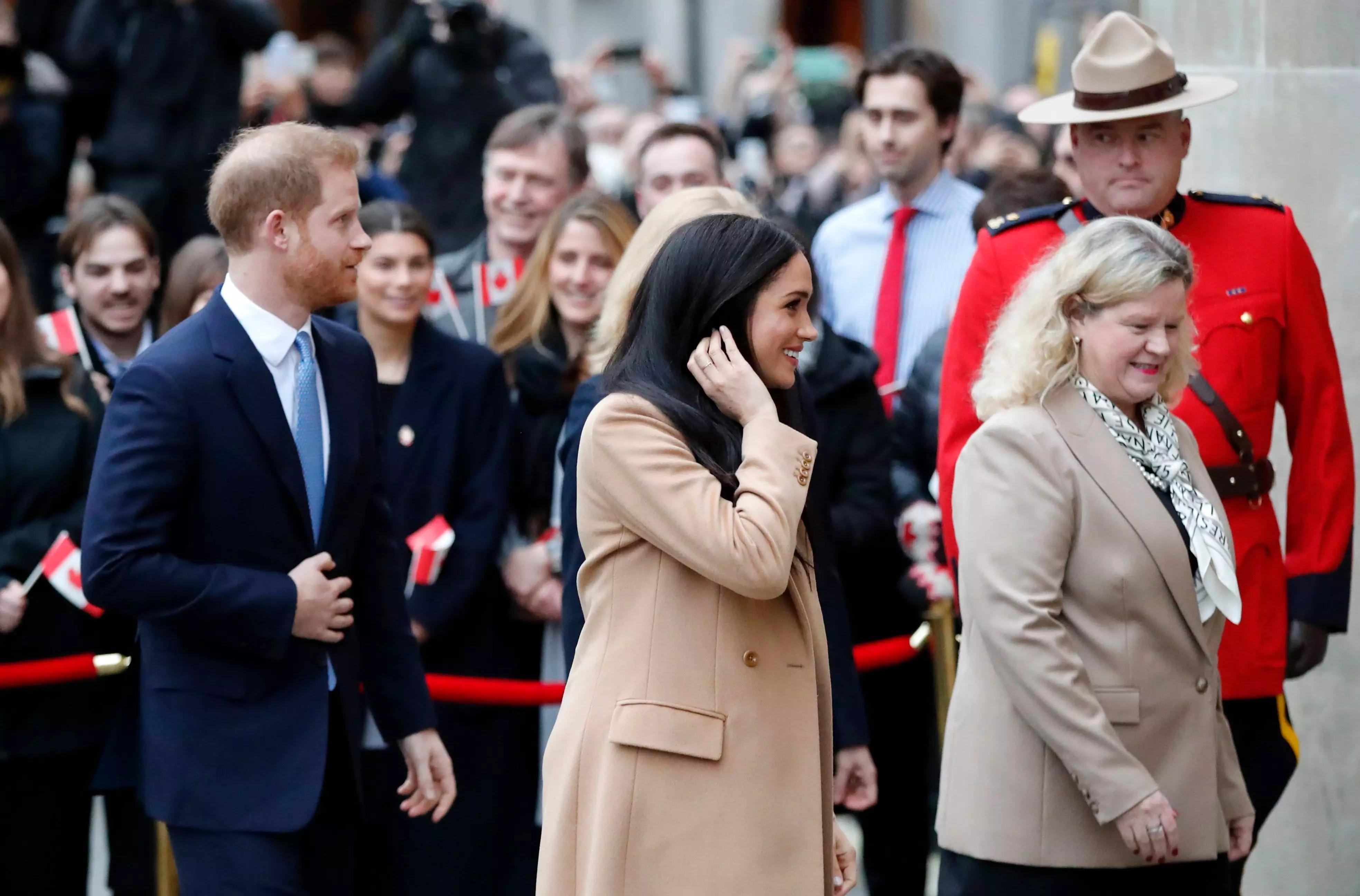 サセックスのハリー王子とメーガン公爵夫人が英国ロンドンのカナダハウスを訪問-2020年1月7日