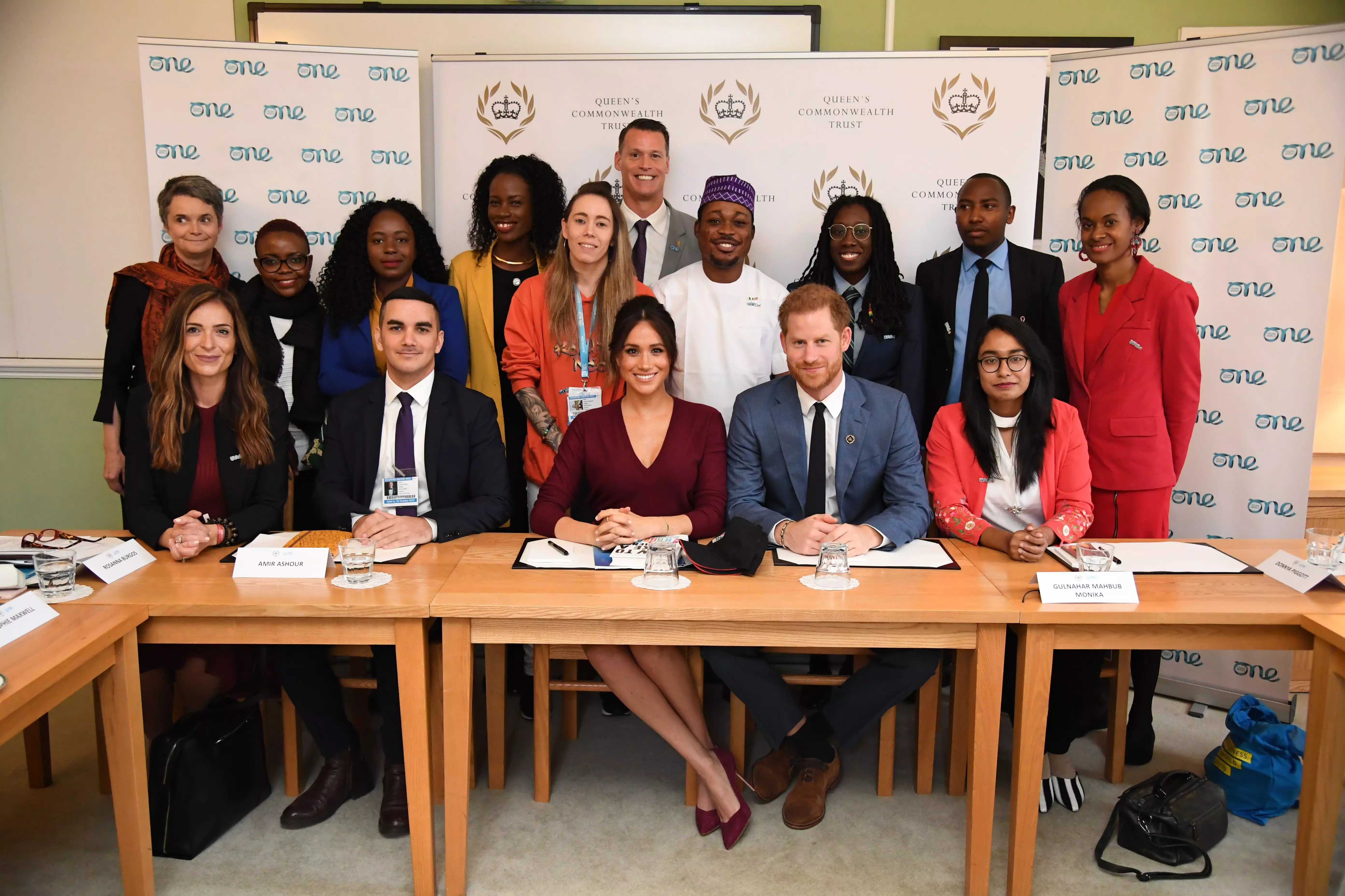 The Queen's Commonwealth Trust en One Young World rondetafelgesprek, Windsor, VK - 25 okt 2019